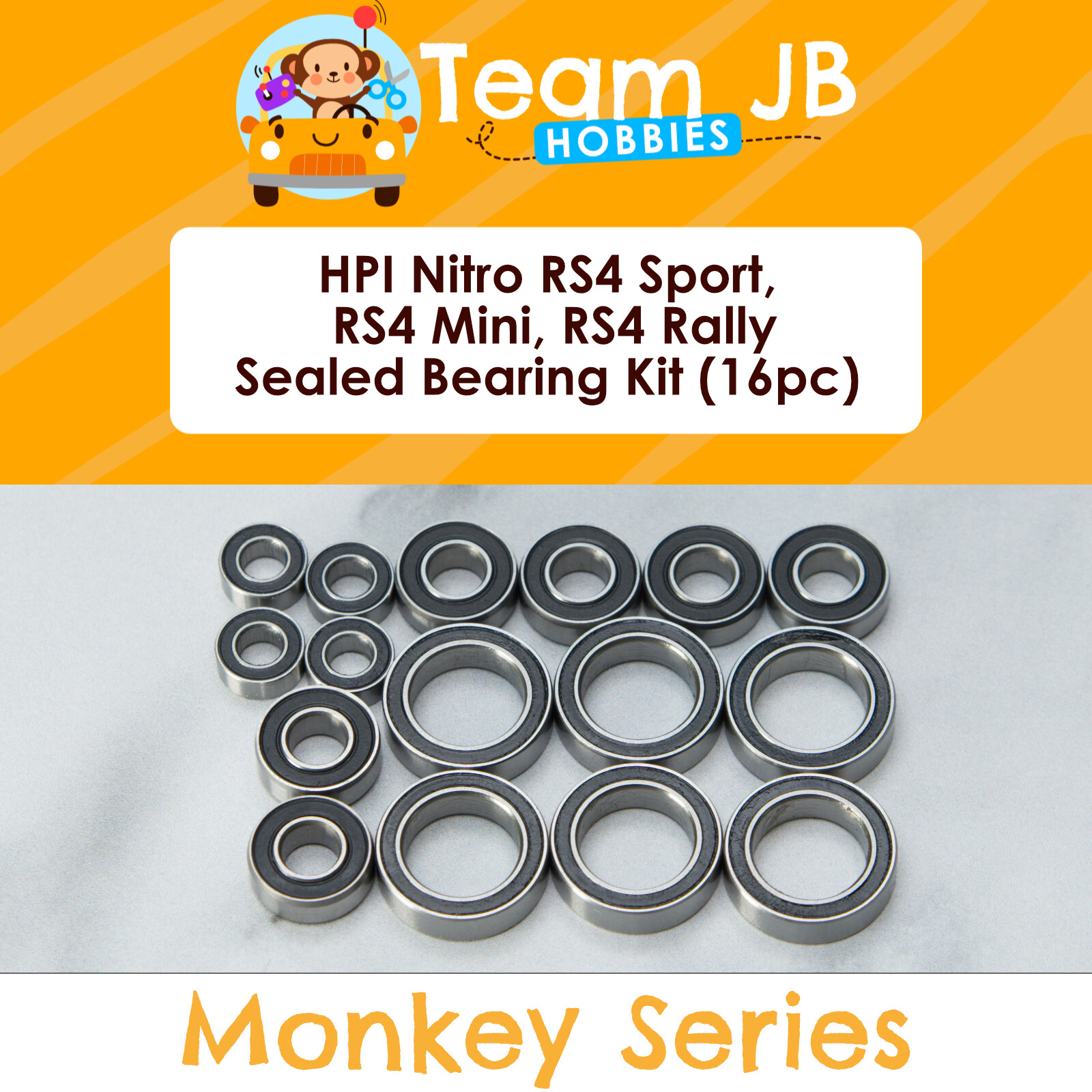 HPI Nitro RS4 Sport, RS4 Mini, RS4 Rally - 16 Pcs Rubber Sealed ...