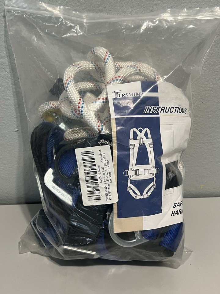 Safety Harness Fall Protection - Roofing Harness Kit Men Full Body ...