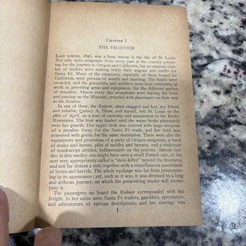 The Oregon Trail Book- Francis Parkman Jr - Art Type Edition - Books ...