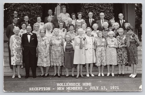 RPPC Hollenbeck Home California Reception New Members 1971 Real Photo ...