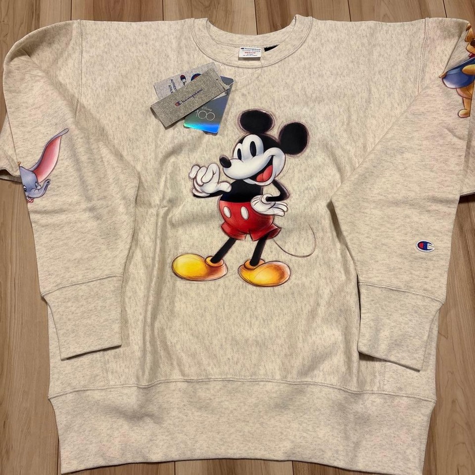BEAMS x Champion x Disney Reverse Weave Sweatshirt Mickey Snow White ...