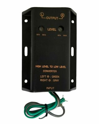 IMC Audio 2 Channel High to Low Line Level Converter Adapter Speaker ...
