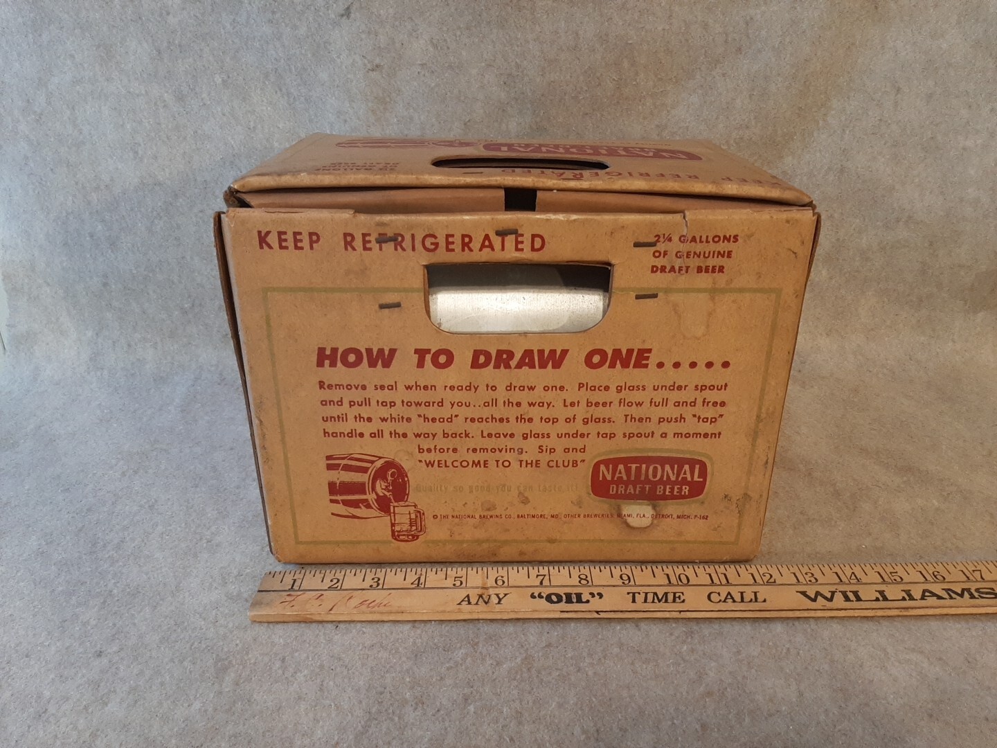 Vintage National Draft Beer Box & Can National Bohemian Baltimore MD ...