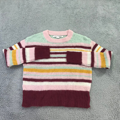 Naadam Sweater Womens Small Project Naadam Pink Blue Mohair Stripe ...