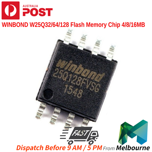 WINBOND W25Q32/64/128 Flash Memory Chip 4/8/16MB Serial NOR Flash ...