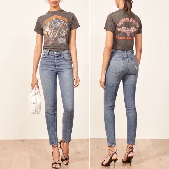 Reformation Serena High Rise Skinny Lanai Jeans Size … - Gem