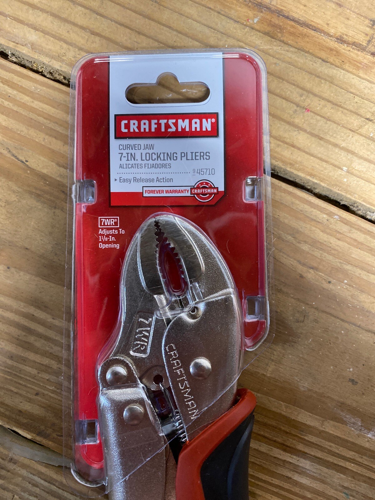 NEW! CRAFTSMAN CURVED JAW 7 IN LOCKING PLIERS ADJUSTS TO 1 1/8 IN ...