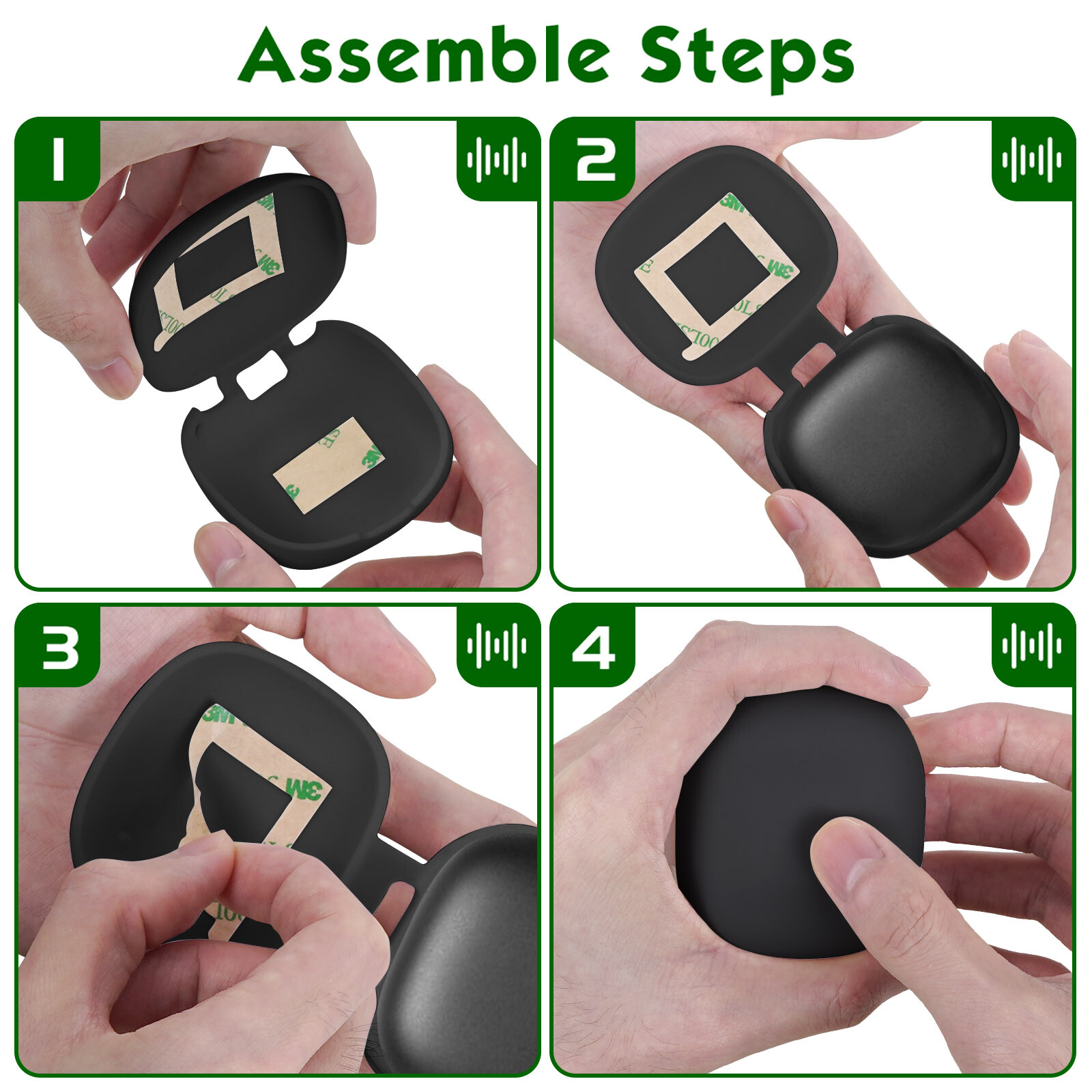 Geekria Silicone Case Cover for Soundcore by Anker P20i (Black) | eBay