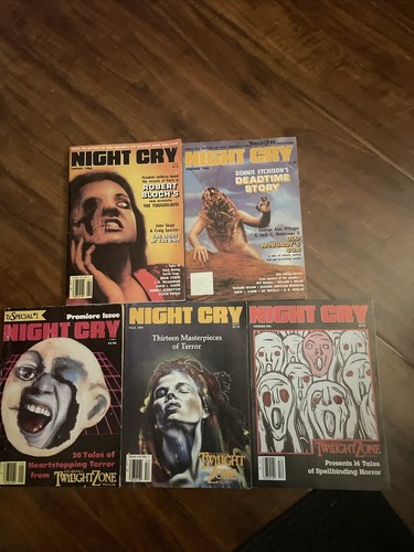 NIGHT CRY MAGAZINE LOT INCLUDING #1 TWILIGHT ZONE HORROR THRILLER | eBay