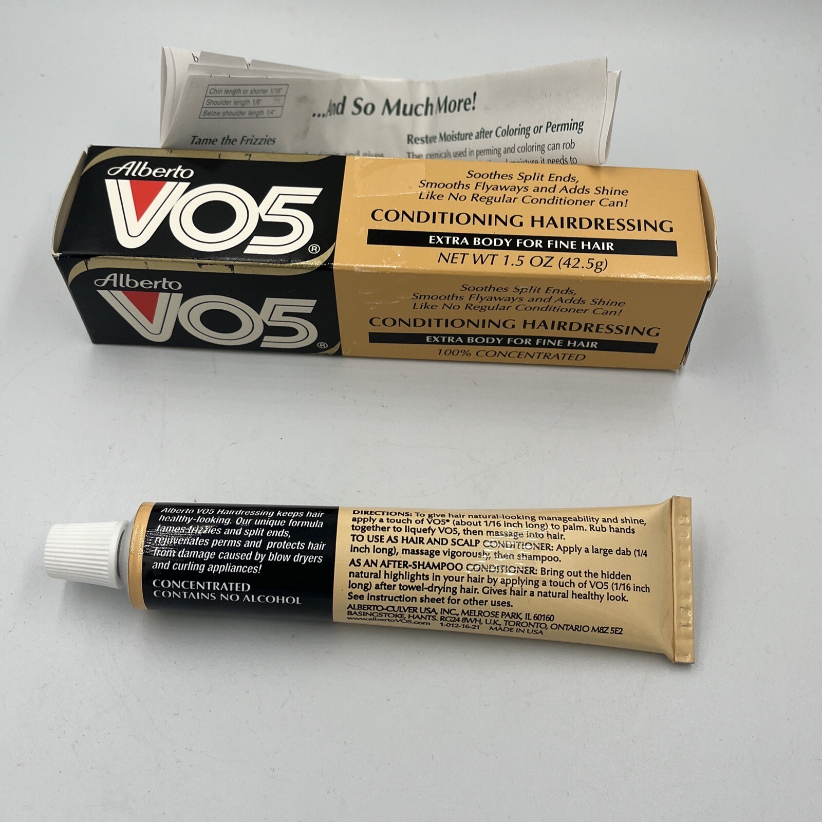 Alberto VO5 Conditioning Hairdressing Extra Body For Fine Hair 1.5 oz ...