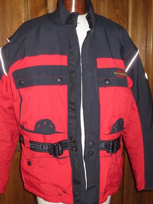 Firstgear Hypertex black padded motorcycle lined jacket Mens XL | eBay