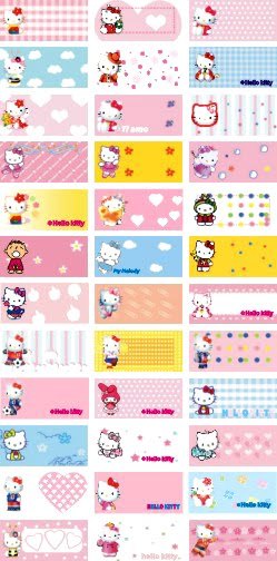 Hello Kitty Labels Printable