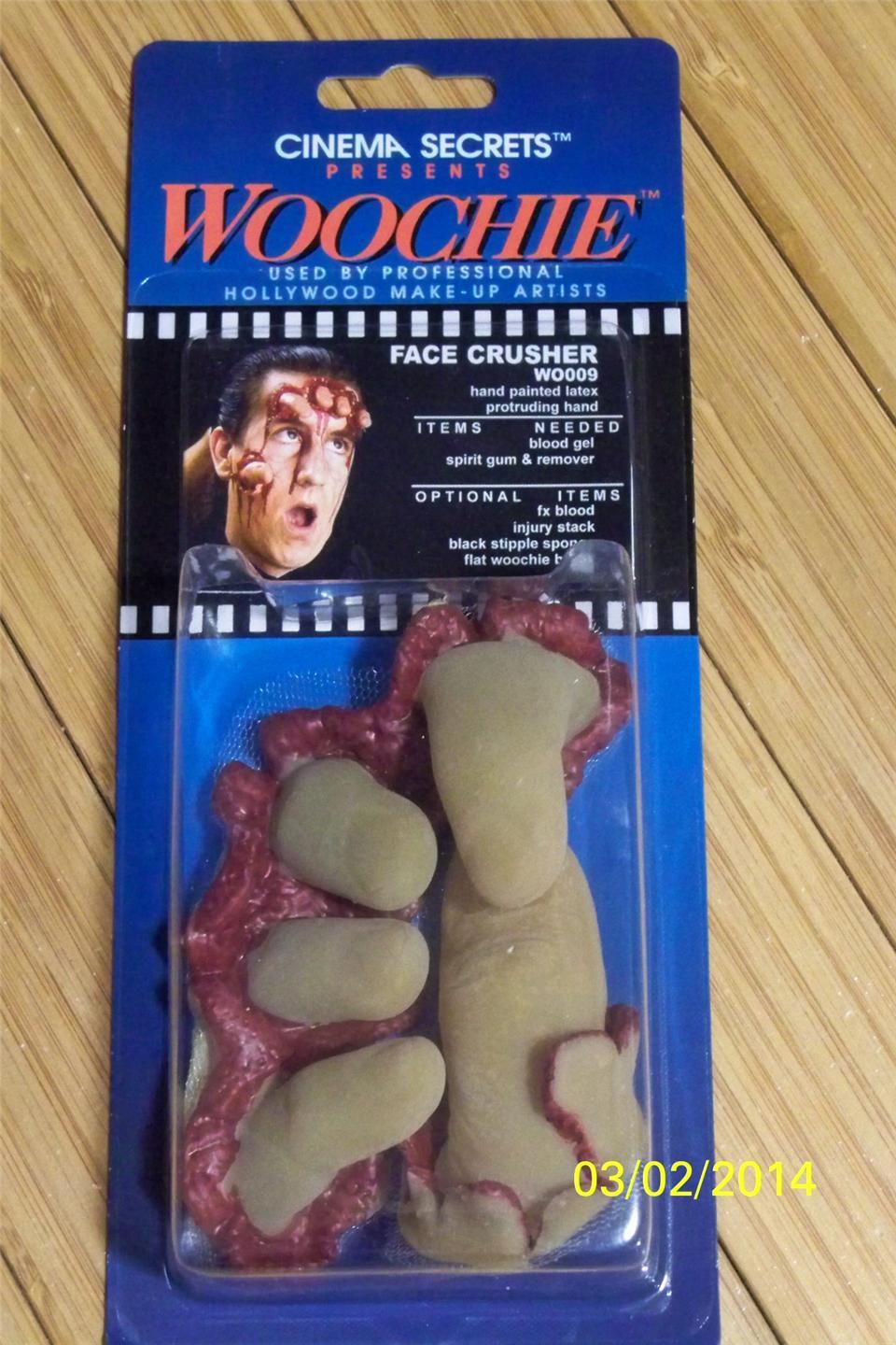 WOOCHIE HAND COMING OUT OF FACE CRUSHER LATEX PROSTHETICS COSTUME ...