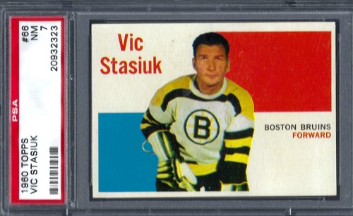 1960 Topps HK #66 PSA 7 Vic Stasiuk Bruins 66 | eBay