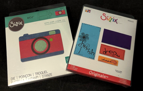 Sizzix BIGZ Echo Park Camera #2 and Sizzix Originals Rectangles Dies ...