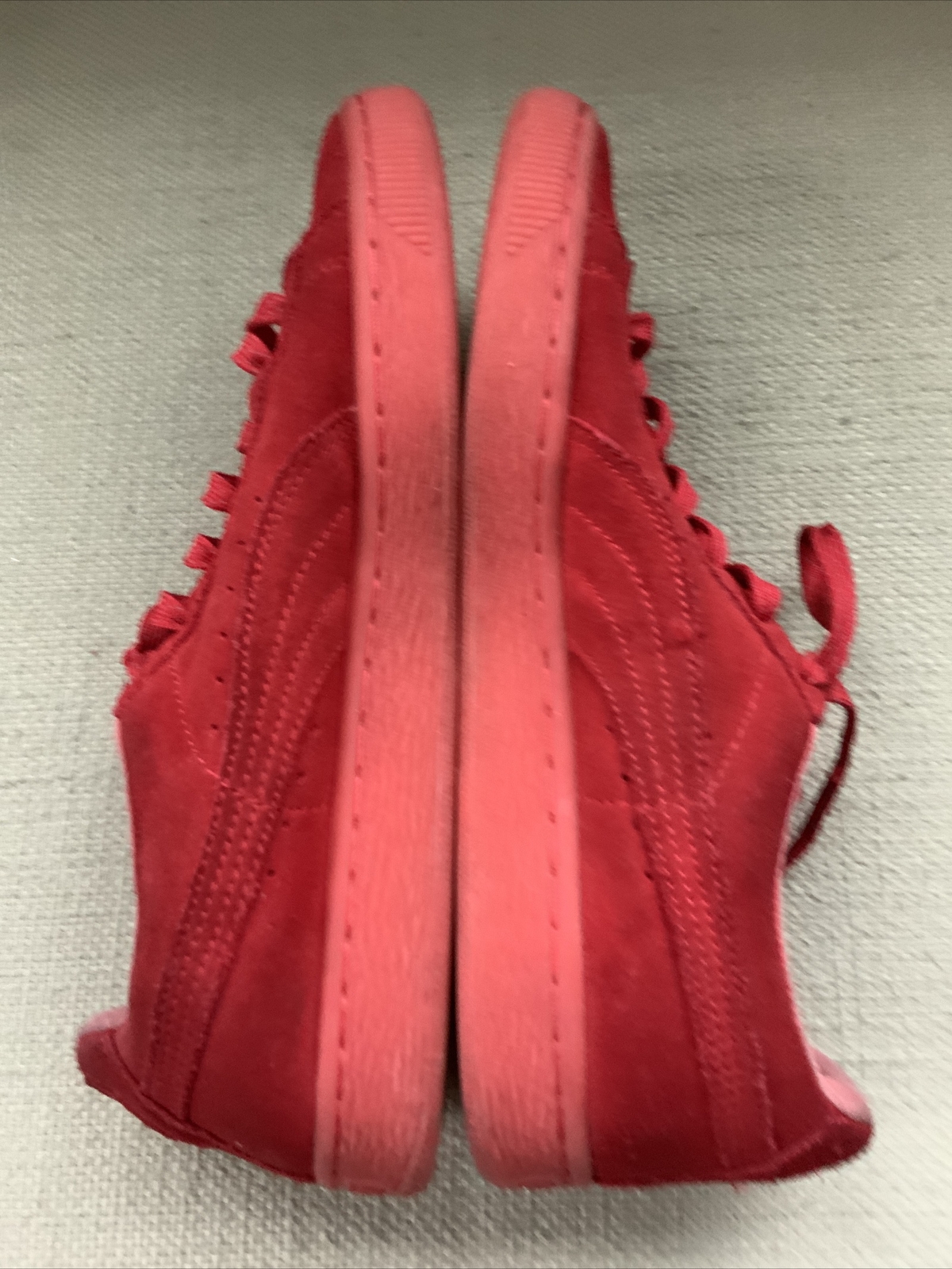 Puma Red Suede Sneakers Trainers US Womens 9.5 - Gem