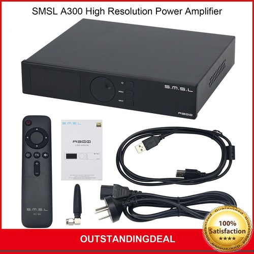 SMSL A300 High Resolution Power Amplifier Bluetooth Passive Speaker ...