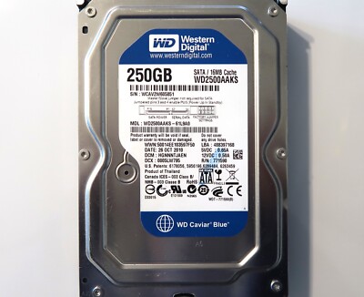 WD WD2500AAKS-61L9A0 HGNNNTJAEN (WCAV) Thailand 250gb 3.5" Sata HDD ...