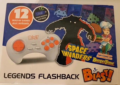 Legends Flashback Blast 12 Built In Games Space Invaders & More HDMI ...