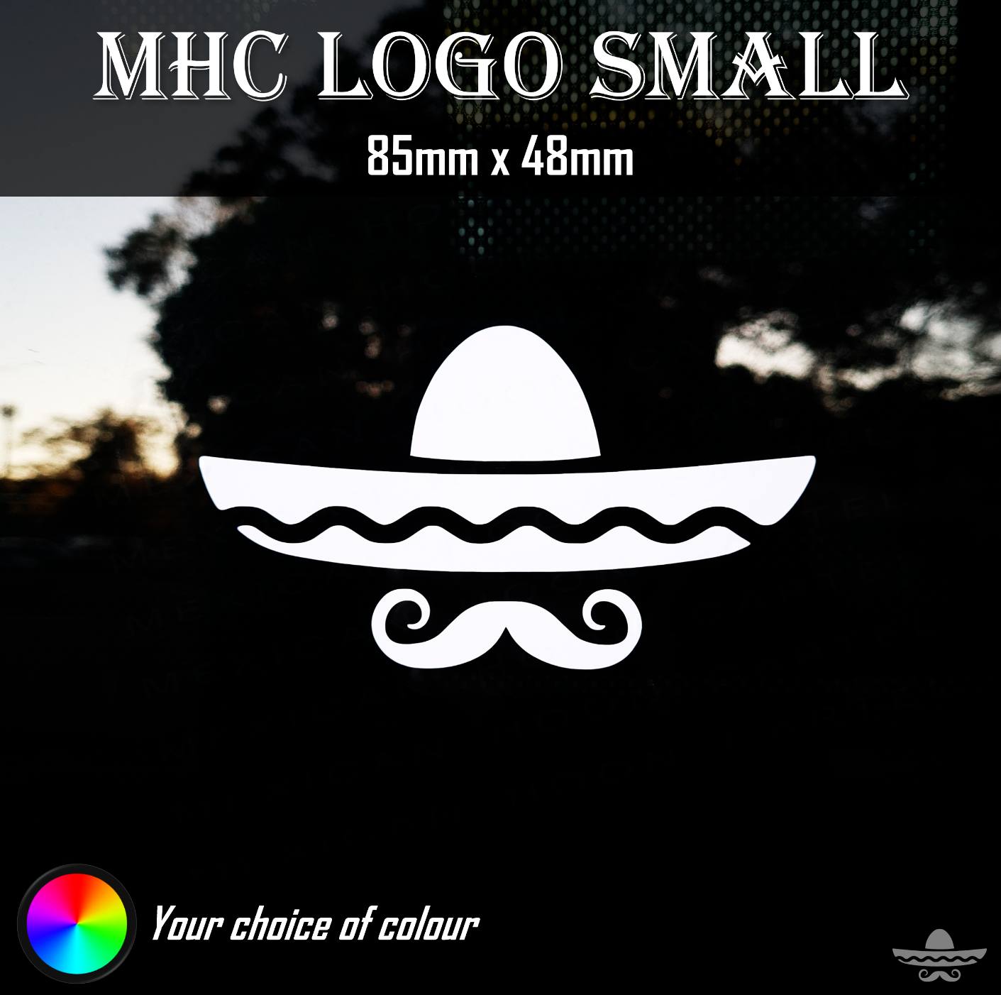 Mexican Hoon Cartel Logo Sticker (SMALL) Colours Available [85mm x 48mm ...