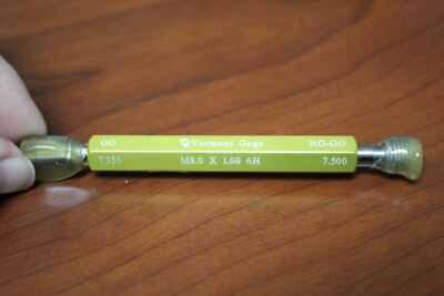 THREAD PLUG GAGE M8.0x1.00 6H | eBay