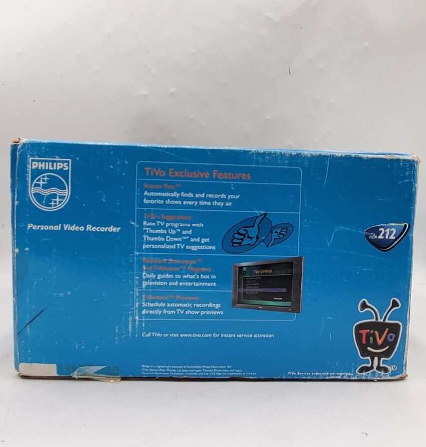 Philips HDR212 Tivo Personal Video Recorder | eBay