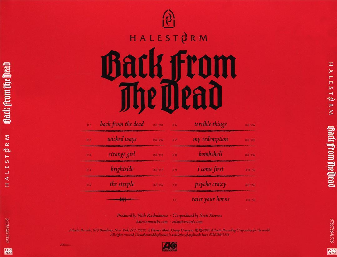HALESTORM BACK FROM THE DEAD NEW CD 75678641336| eBay