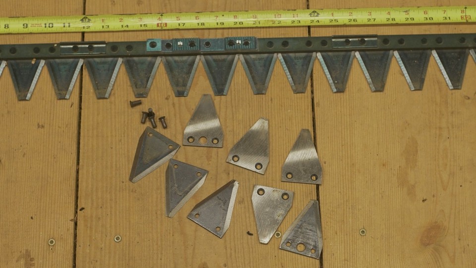 BCS Sickle Bar Mower top blade and 8 extra teeth. Brand New, never used ...