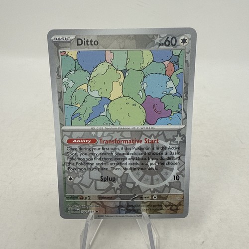 Pokémon TCG Ditto Scarlet & Violet-151 132/165 Reverse Holo Holo Rare ...
