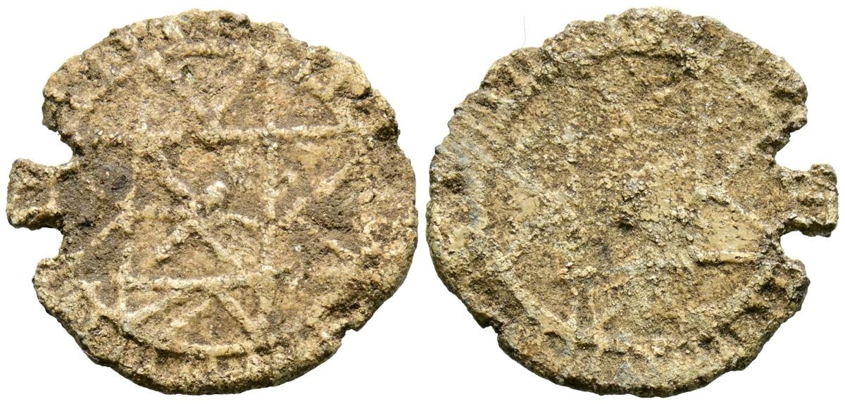 Caliphate/ Taifa Period. Monetary Amulet. (Pb. 4.69g/22mm). Same On ...