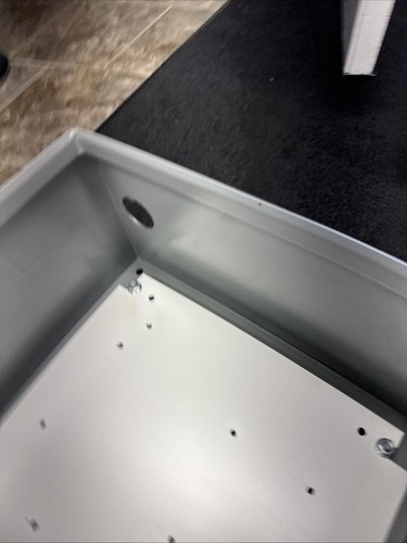 16X16X8 Junction Pull Splice Box W/Back Plane Nema 4/12 Steel Enclosure ...