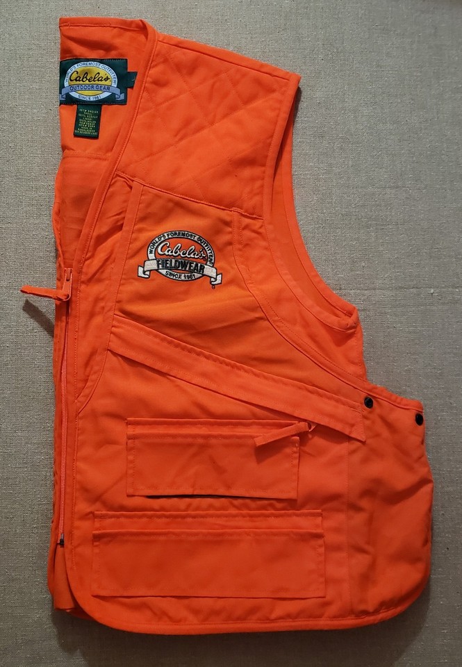 Cabela’s Hunting Vest Men’s Size L REG Orange Holder Pockets | eBay