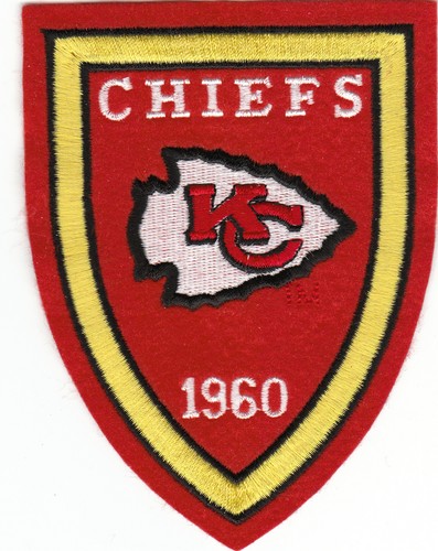 Kansas City Chiefs Crest Shield Logo 5" Patch Est 1960 AFL (sew on ) | eBay