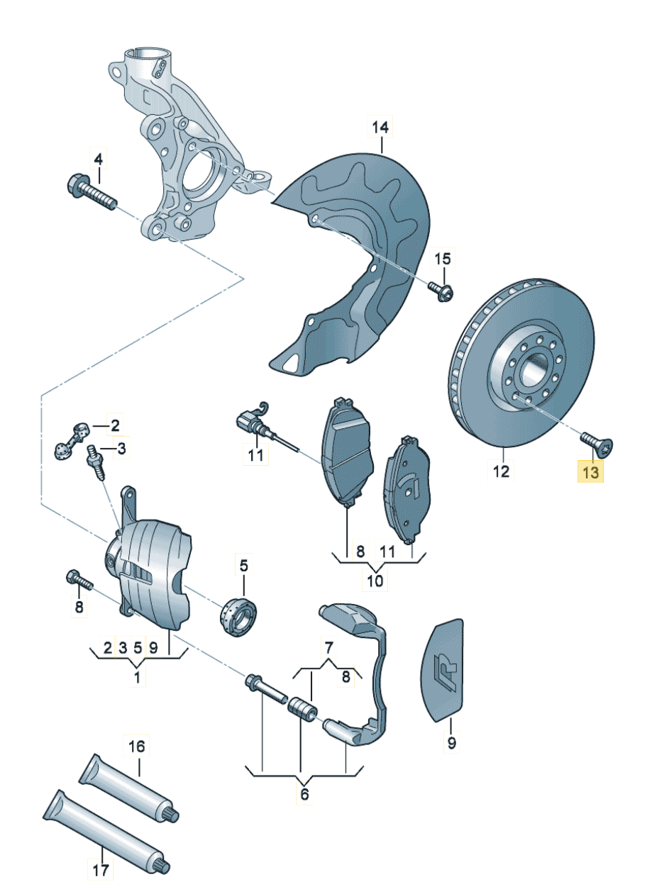 N10648301 VOLKSWAGEN GENUINE OEM TIGUAN HEX SOCKET COUNTERSUNK BOLT ...