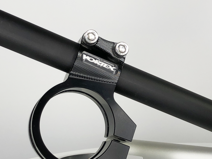 KAWASAKI 2003-2008 ZX6R VORTEX RACING 50mm CLIP-ON HANDLE BARS - BLACK ...