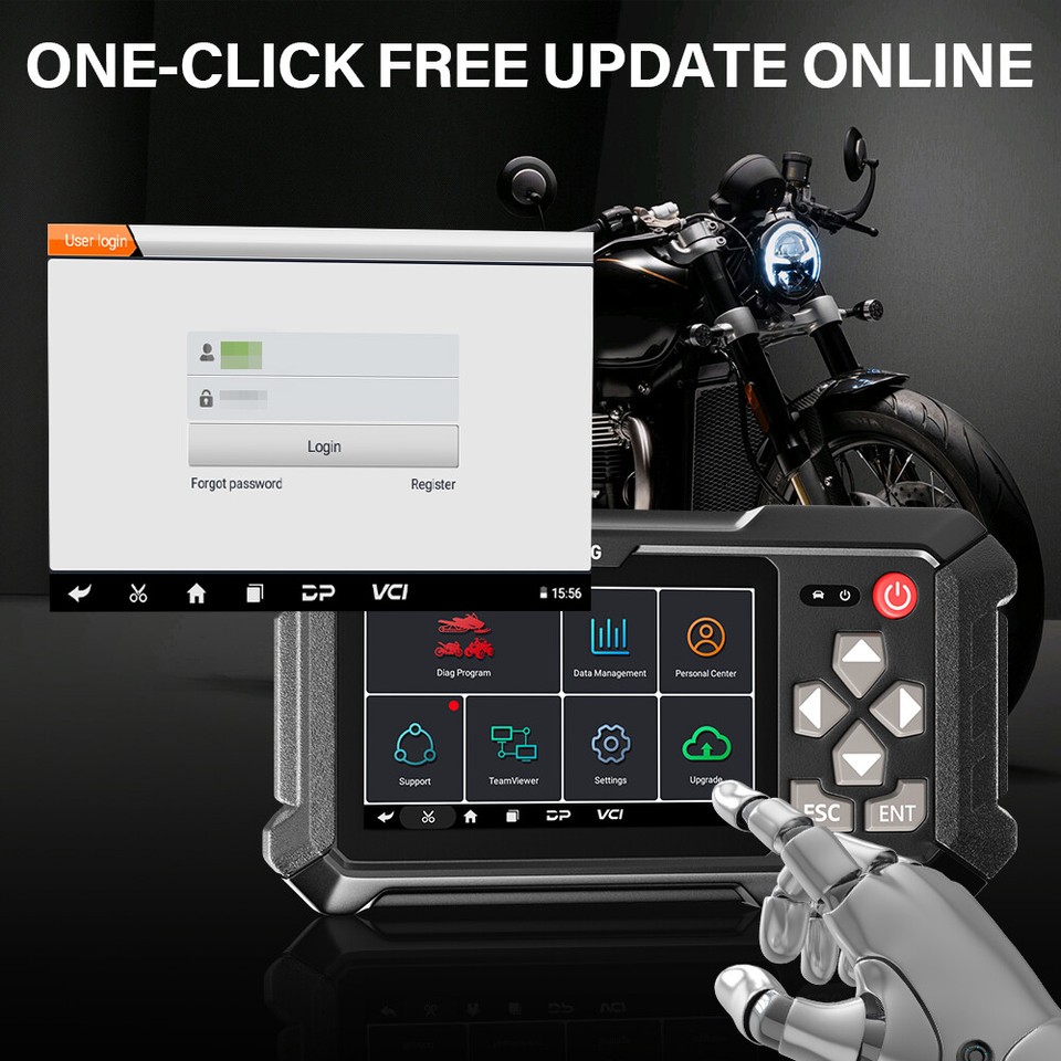 ATV UTV Motorcycle Scanner OBD2 Diagnostic Tool All System for HONDA ...