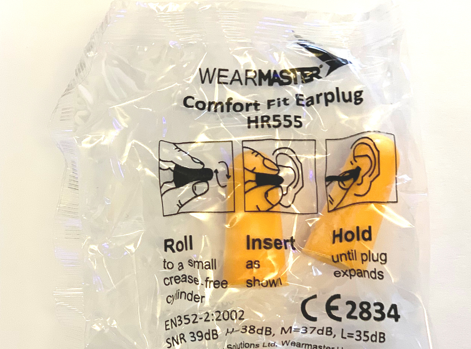 Wearmaster Soft Foam Ear Plugs Pair 37db Snoring Sleep Aid 1- 1000 ...