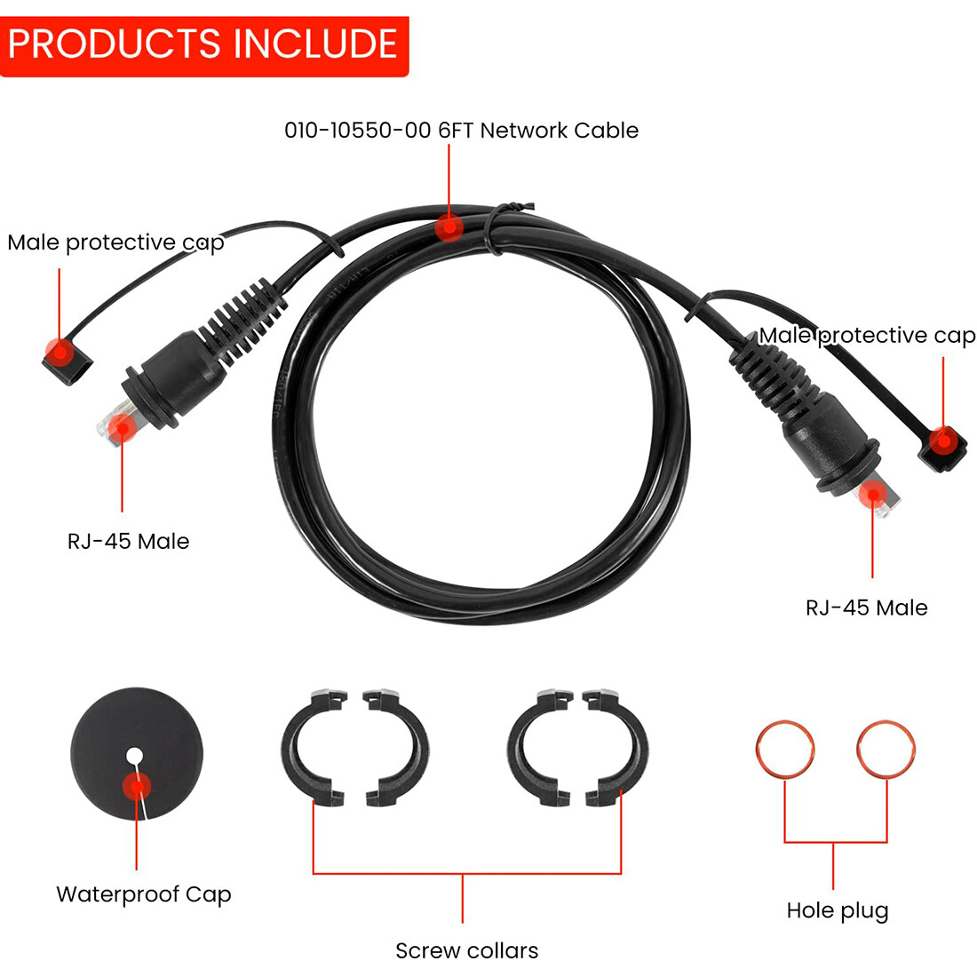 For Garmin 6ft Marine Ethernet Network Cable RJ45 010-10550-00 | eBay