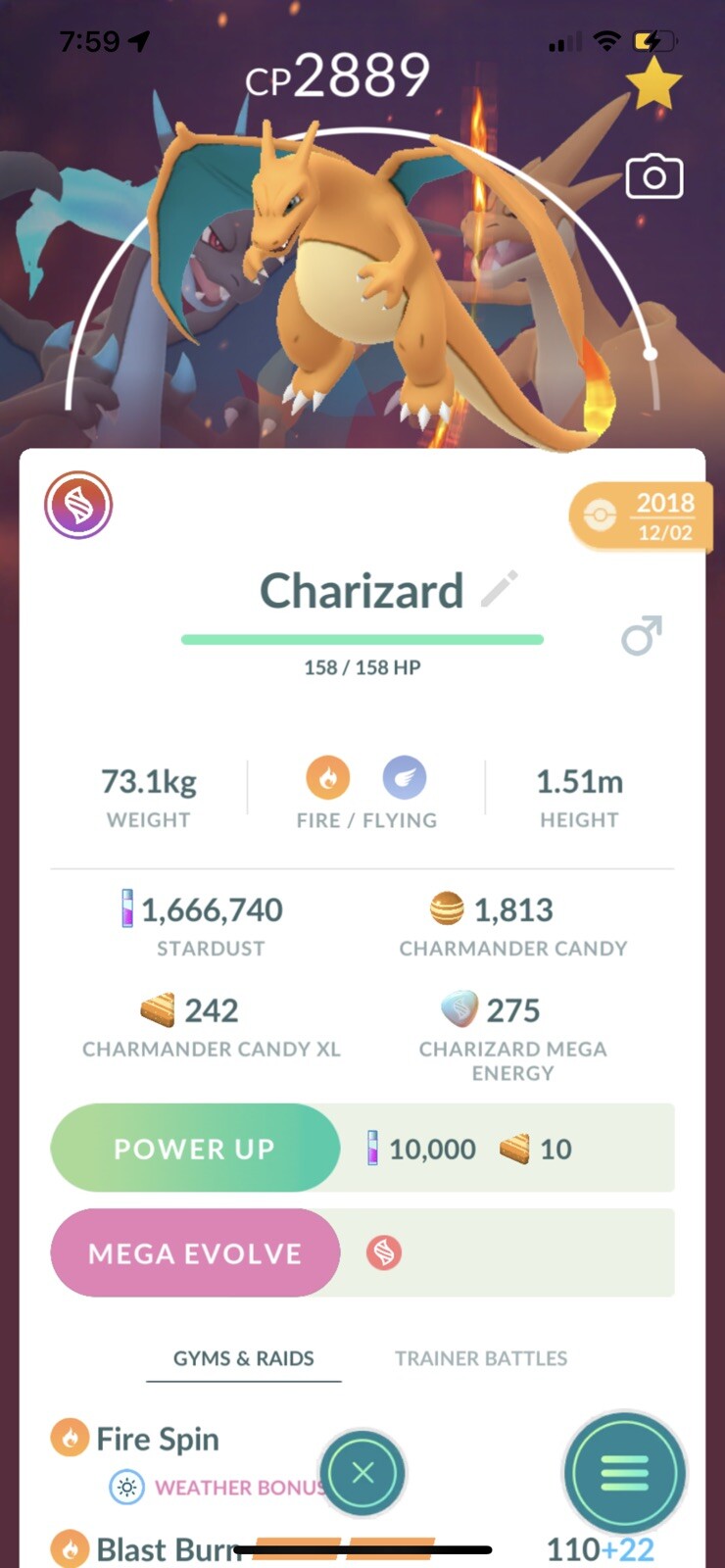 Pokemon Trade GO - Charizard Level 40 & 2nd Move Unlocked for PVP ...