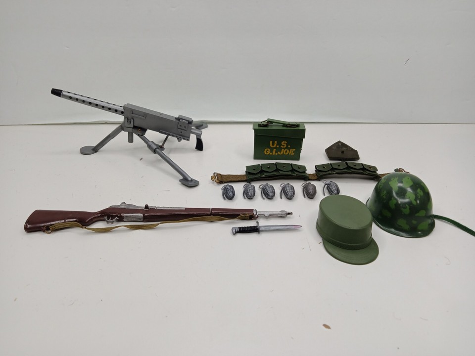 Vintage 1960's-70's Hasbro GI JOE TANK COMMANDER MACHINE GUN AMMO CASE ...