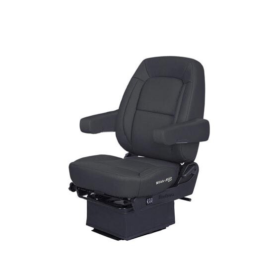 Bostrom Wide Ride Core Low Base Mid-Back Seat With Armrests-Black Ultra ...