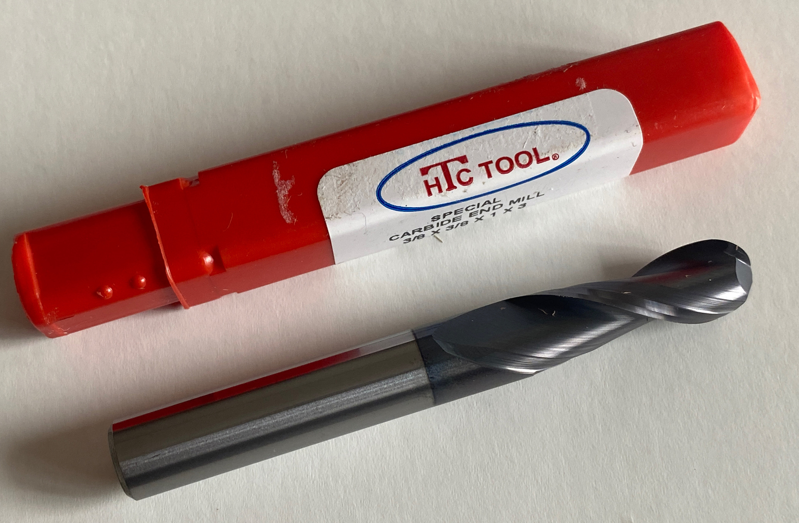 HTC Tool 3/8" 2 Flute Carbide Ball nose Endmill 3/8 x 1 x 3 , Free ...