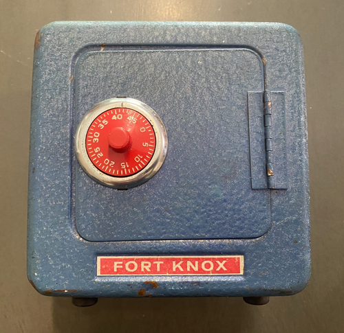 Vintage Superior Toy Fort Knox Metal Toy Safe Combination Coin Bank ...