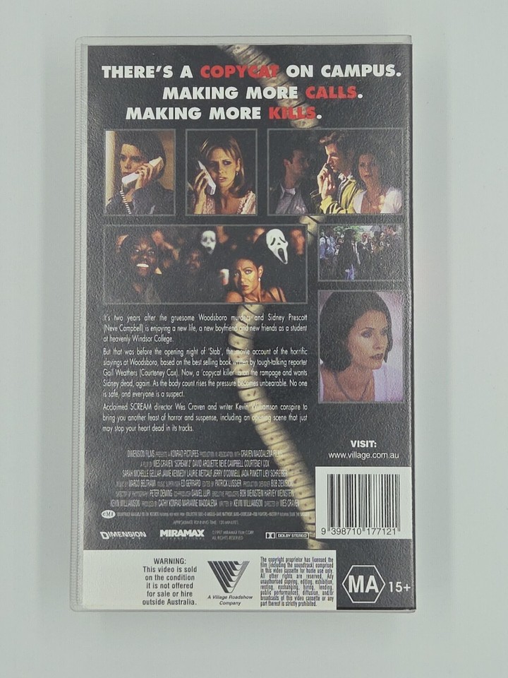 Scream 2 - Horror - VHS Tape | eBay Australia