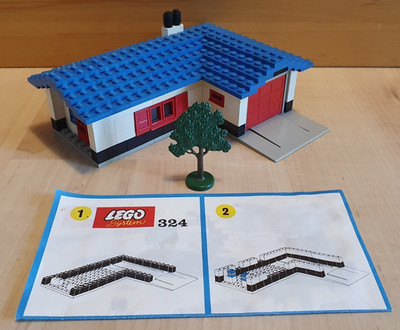Lego - 324 - Haus mit Garage / House with Garage - aus 1968 - 60er - no ...