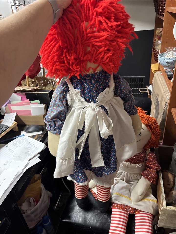 2 Rare Vintage Annabelle The Original Raggedy Ann Dolls 36 Inches Each ...