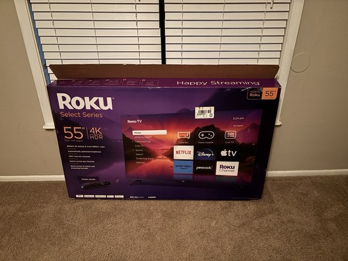 Roku Smart TV 55-inch Select Series 4K HDR Full Complication Open Box ...