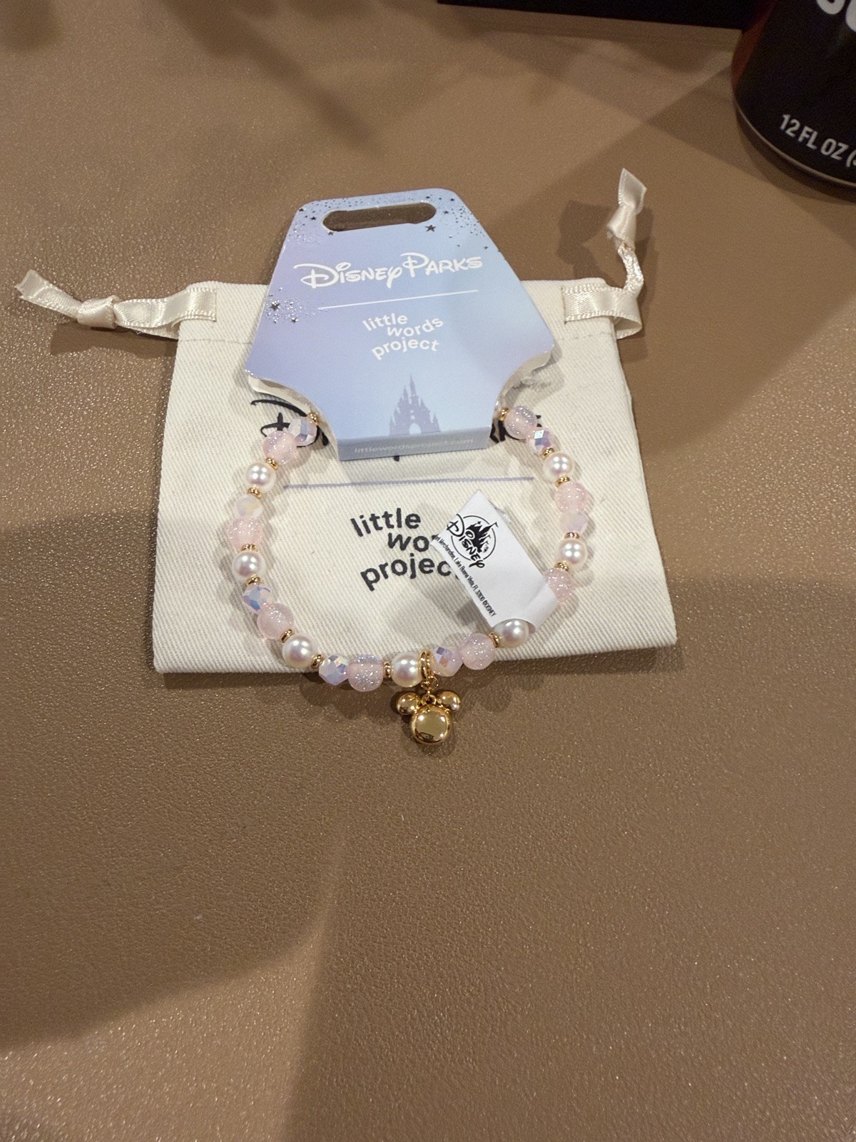 Disney Parks Bracelet 2025 Little Words Project pink Pearls Unsized | eBay