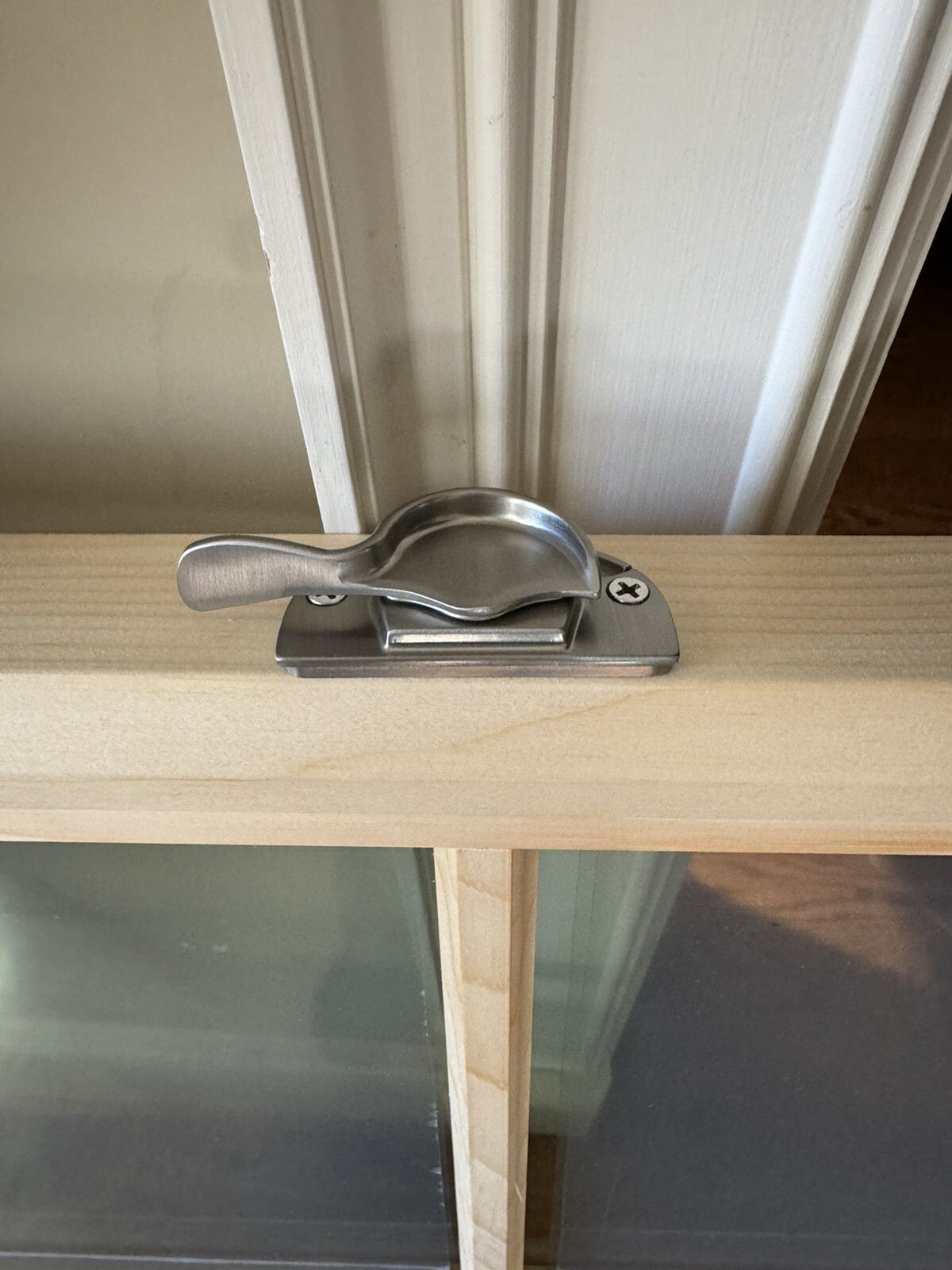 Marvin Ultimate Double Hung - Bare Sash Window - Satin Nickel Sash Lock ...