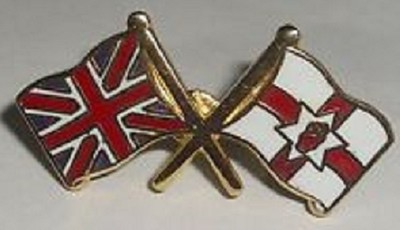 union jack red hand of ulster lapel badge oranger order ulster scots ...